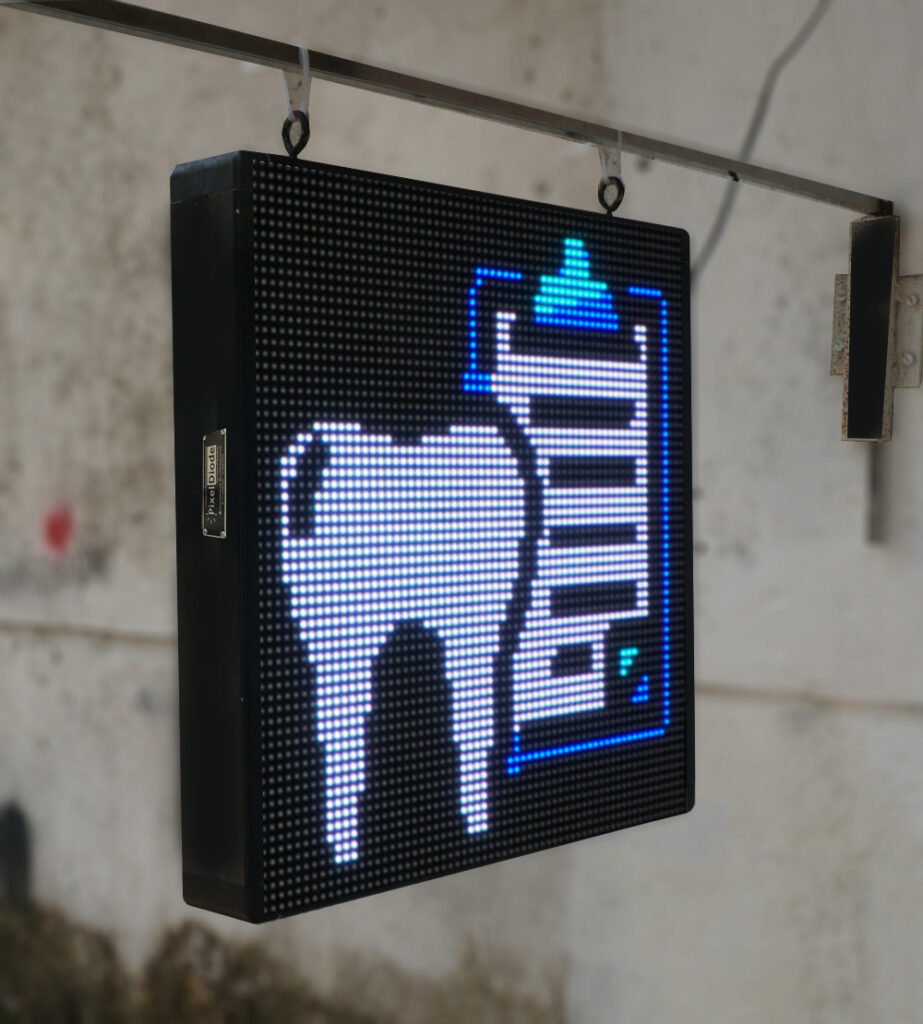 PixelDiode - LED Dental Clinic Sign Board P6 Dentist Logo Outdoor ...