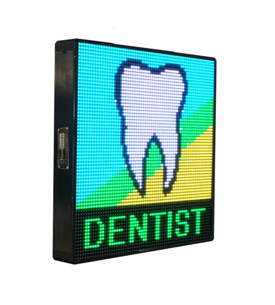 PixelDiode - LED Dental Clinic Sign Board P6 Dentist Logo Outdoor ...