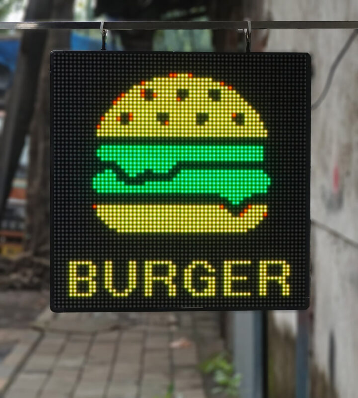 PixelDiode - LED Fast Food Restaurant Sign Board P6 Outdoor Advertising ...
