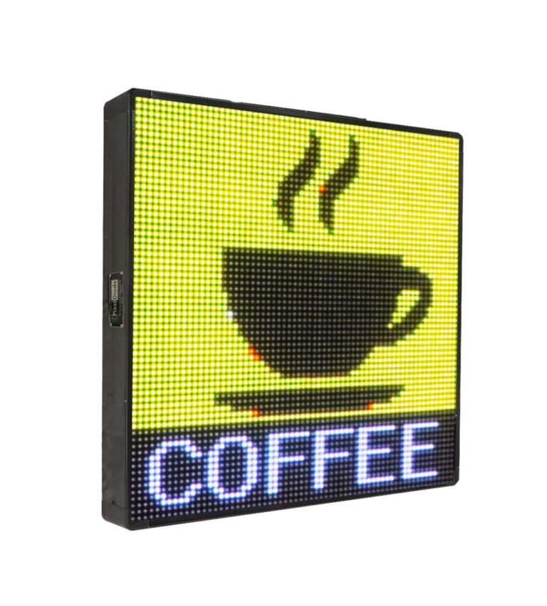PixelDiode - LED Tea Coffee Shop Sign Board P6 Outdoor Advertising ...